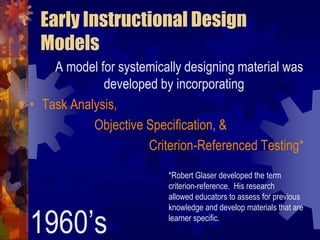 History of instructional design | PPTX