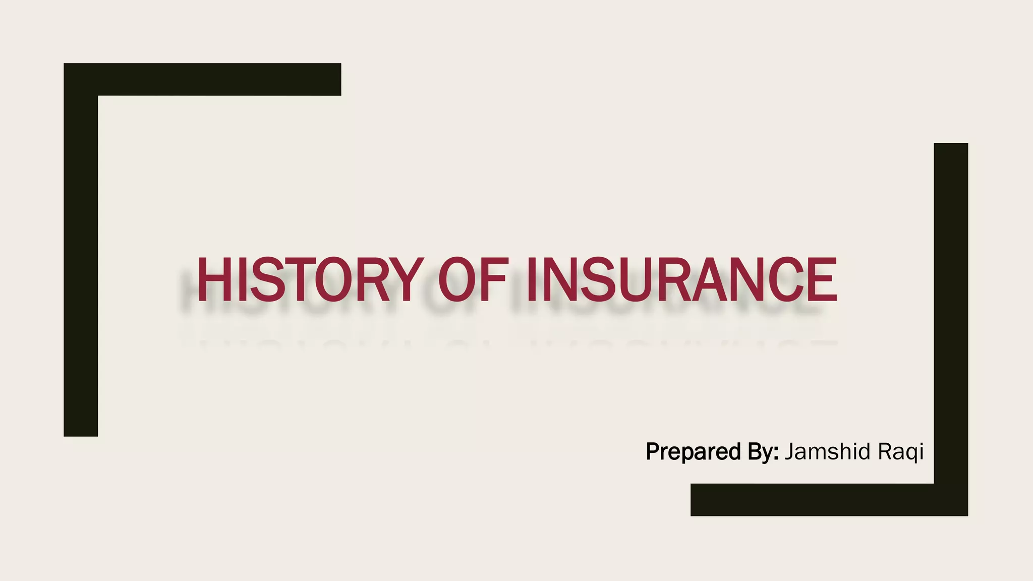 History of insurance | PDF