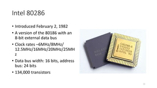 History of intel microprocessors | PPTX