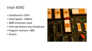 History of intel microprocessors | PPTX