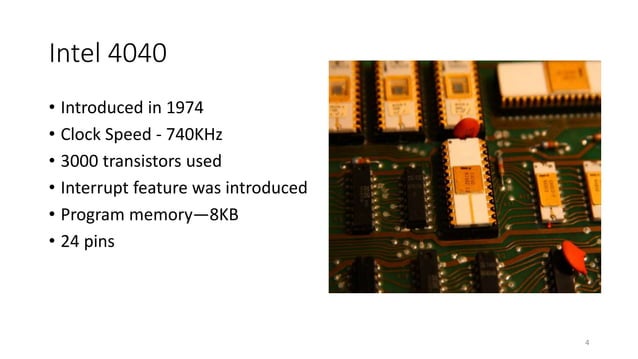 History of intel microprocessors | PPTX