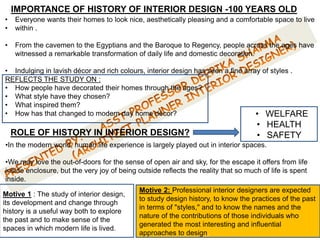 History of interior design and architecture L-1 | PDF