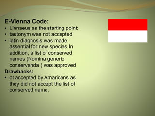History of international code of botanical nomenclature 1 | PPTX