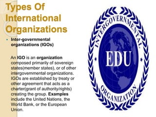 History of international organization | PPTX