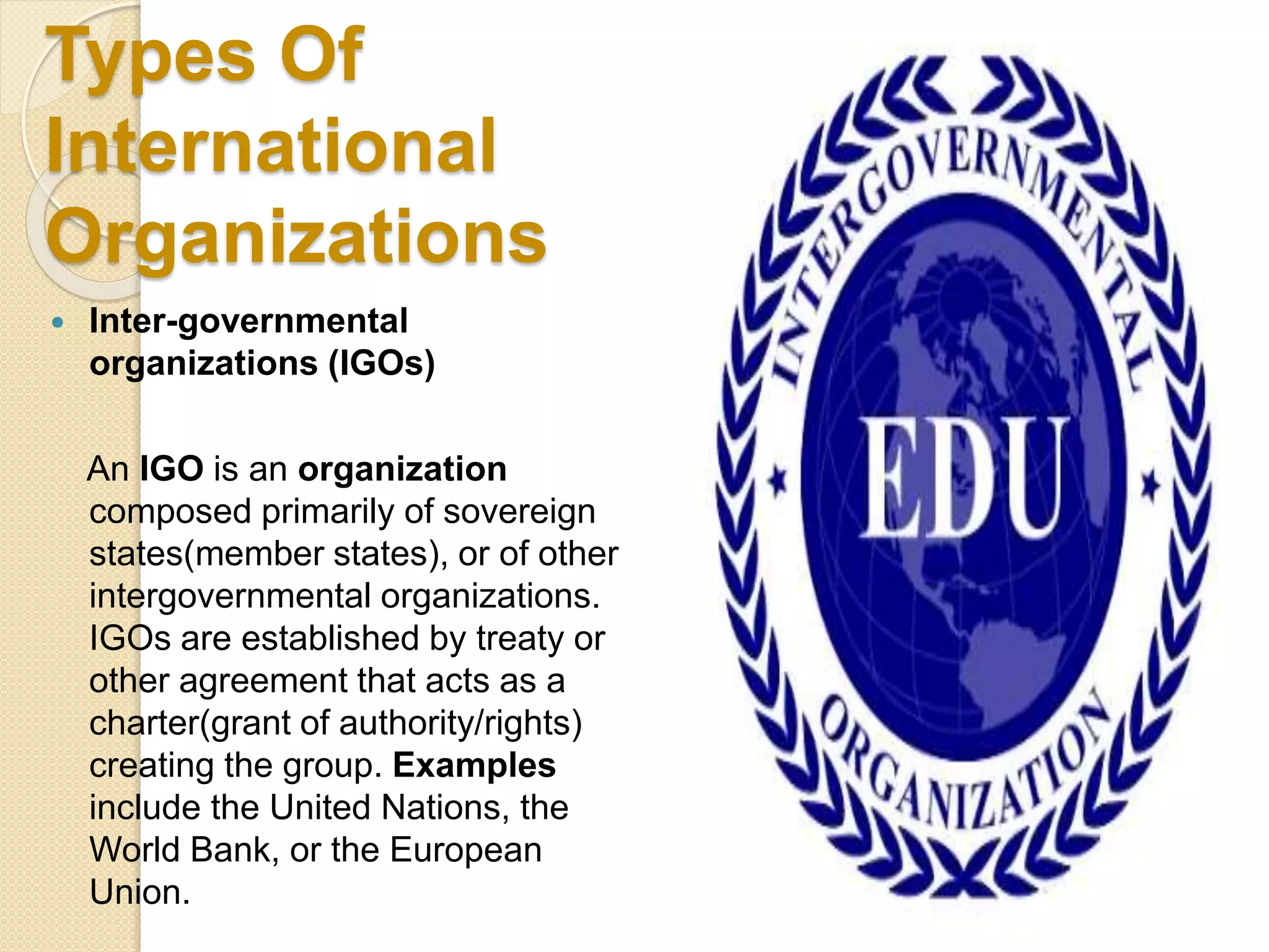 History of international organization | PPTX