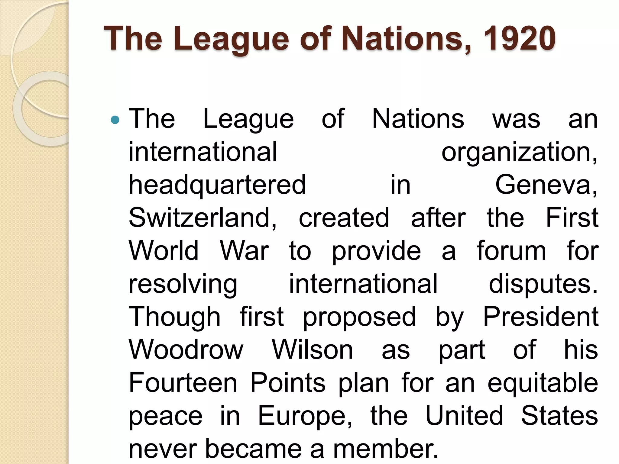 History of international organization | PPTX