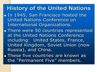 History of international organization | PPTX