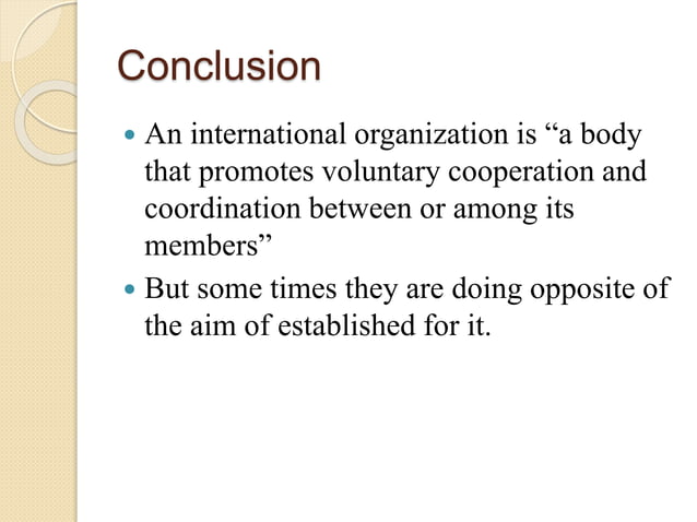 History of international organization | PPTX
