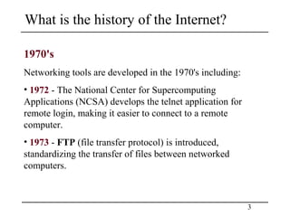 History of internet | PPT