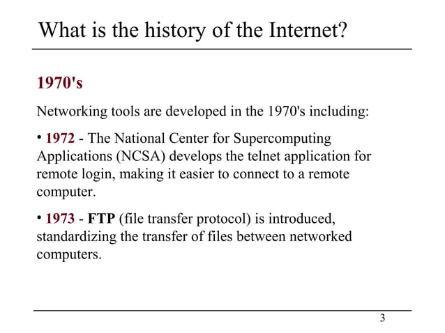 History of internet | PPT