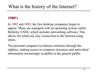 History of internet | PPT