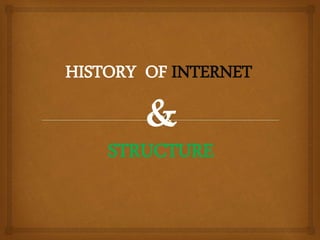 History of internet | PPTX