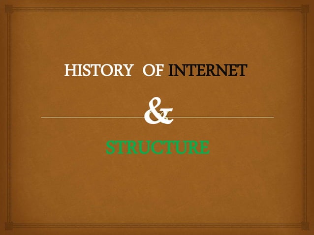 History of internet | PPT