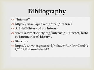 History of internet | PPTX