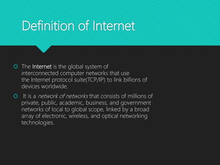 History of internet | PPT
