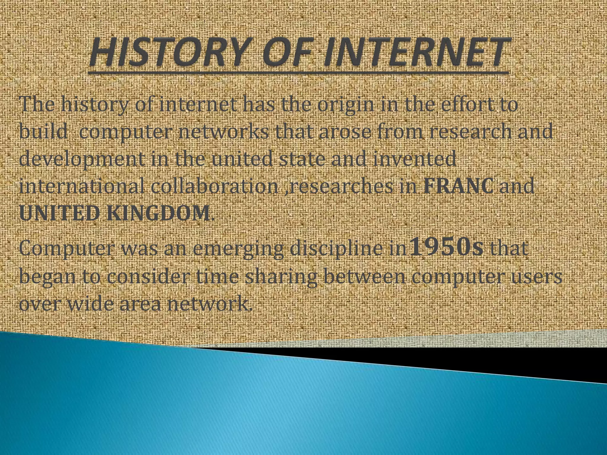 History of internet | PPTX
