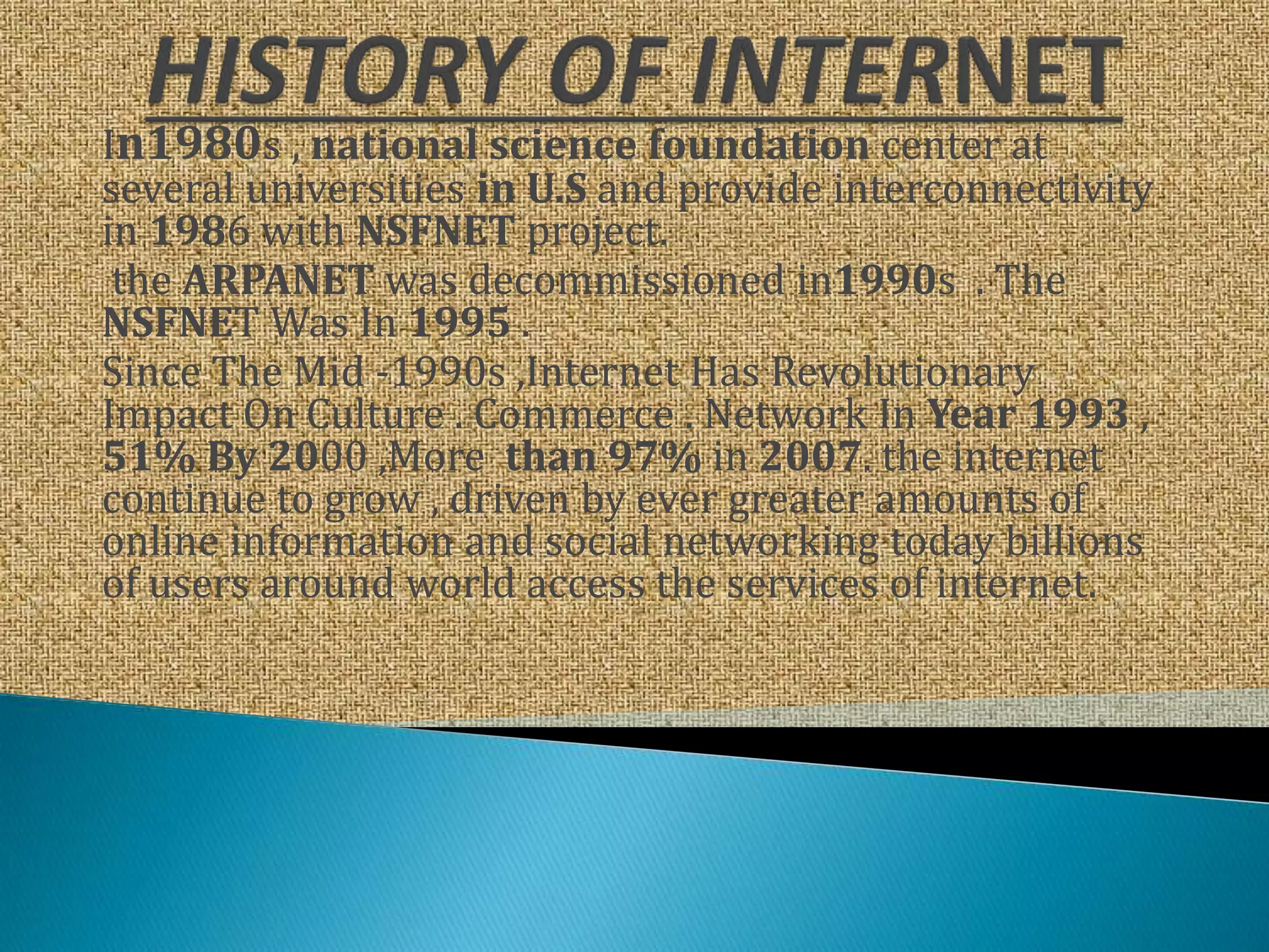 History of internet | PPTX | Internet for Beginners | Internet