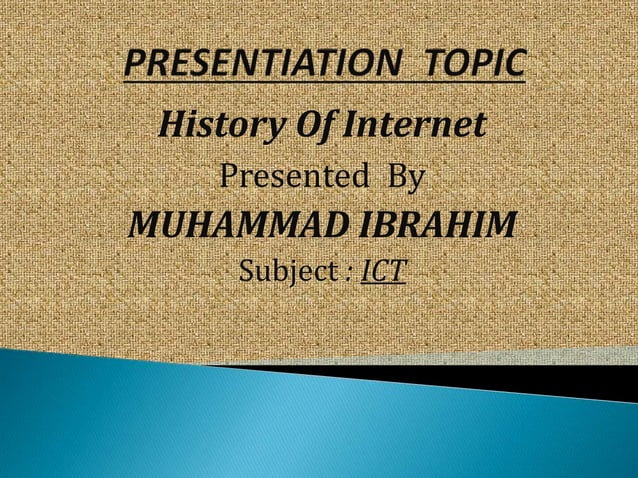 History of internet | PPT