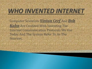 History of internet | PPTX