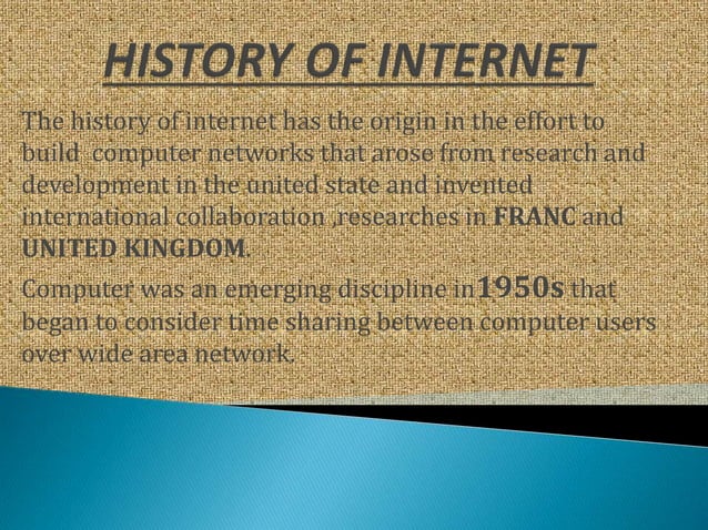 History of internet | PPT