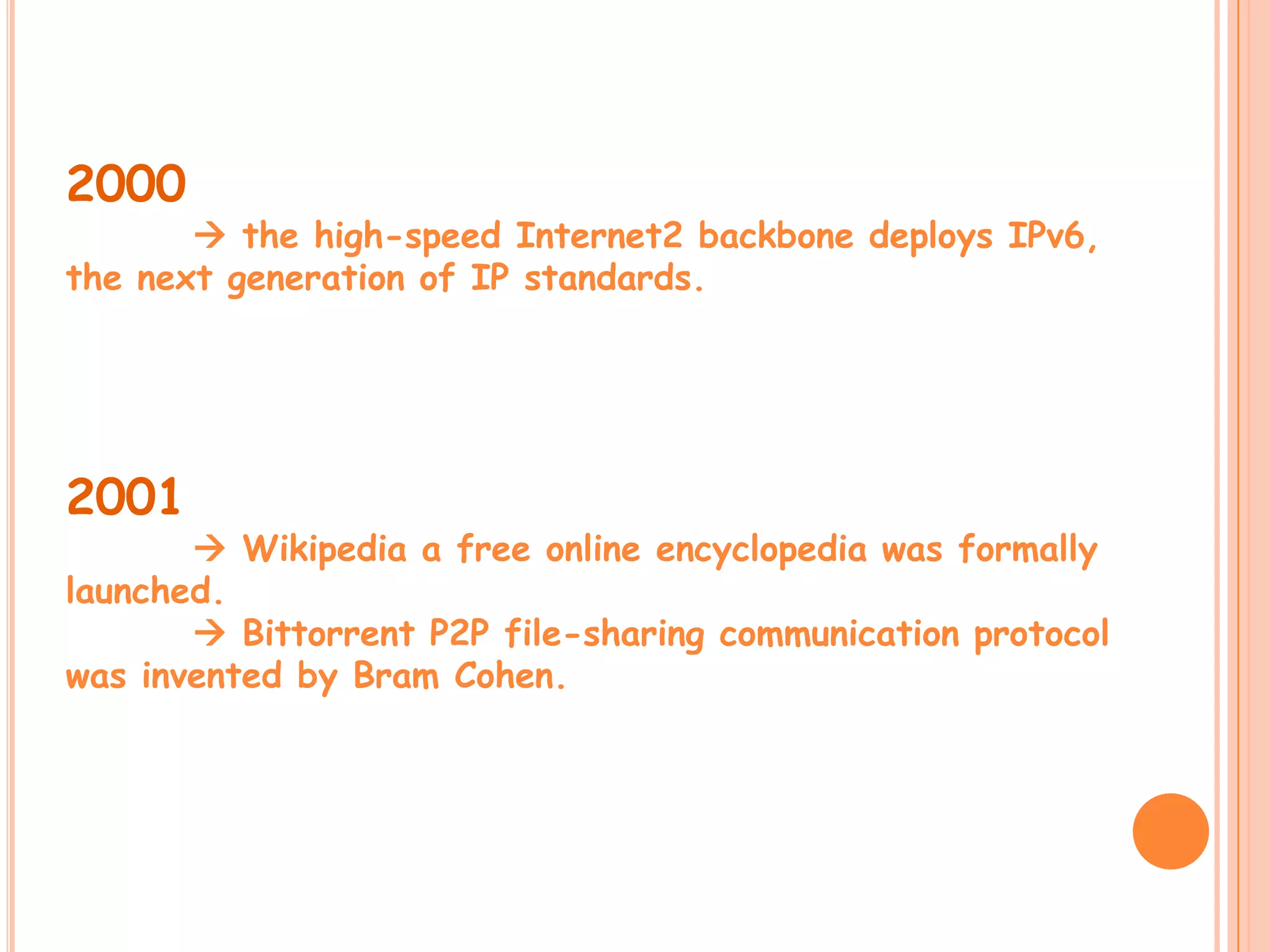 History of Internet | PPTX