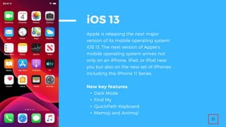 History of iOS Versions from 1.0 to 14 | PPT