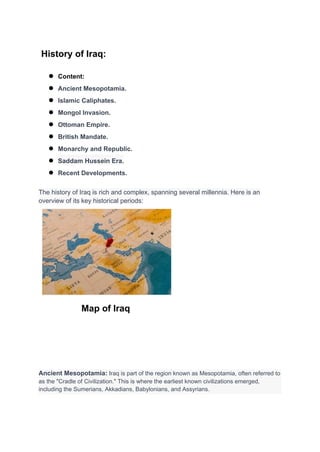History of Iraq.pdf | Islam | Religion & Spirituality