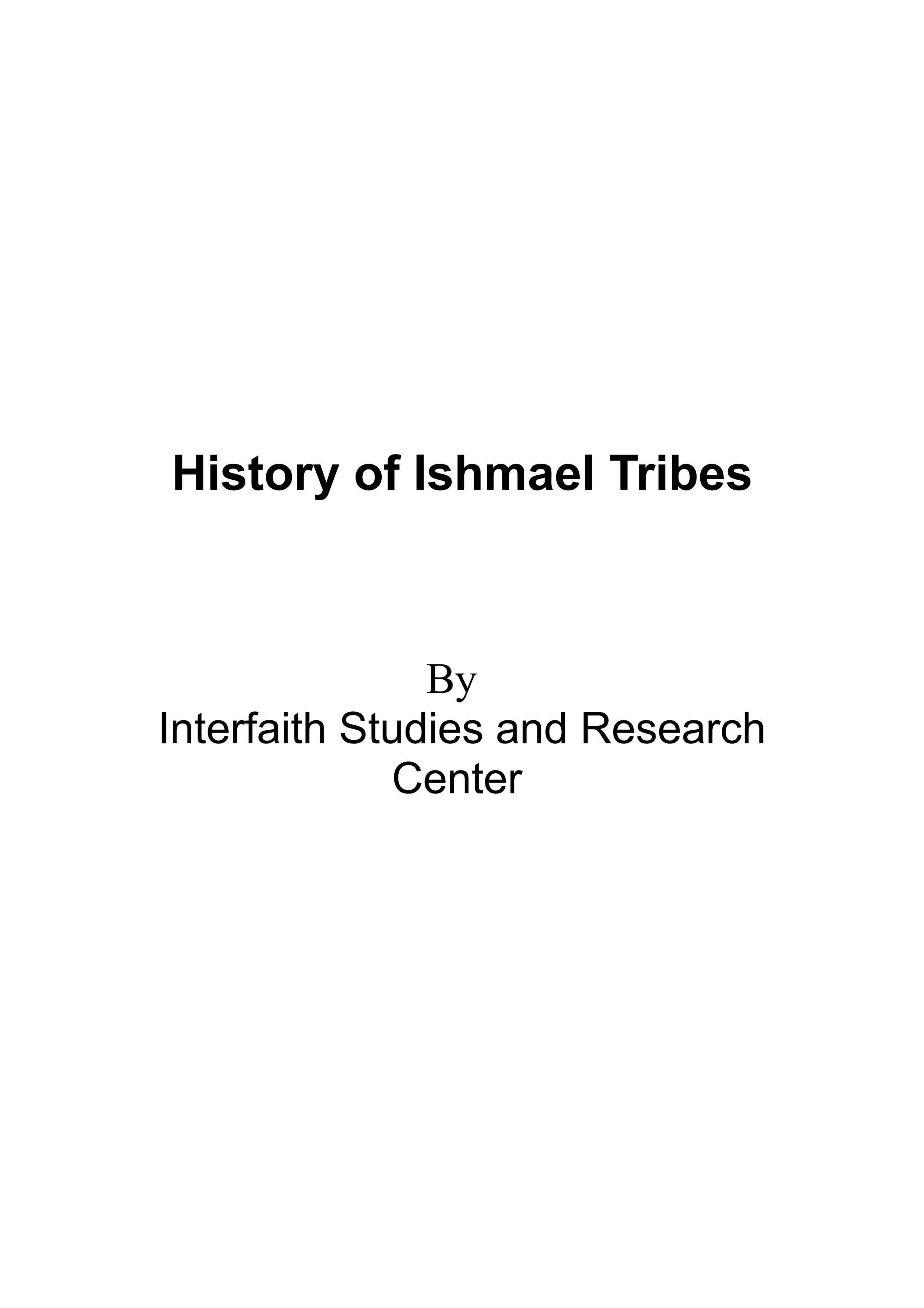 History of ishmael tribes | PDF