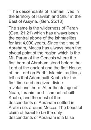 History of ishmael tribes | PDF