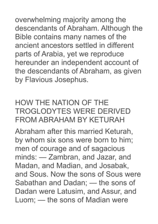 History of ishmael tribes | PDF