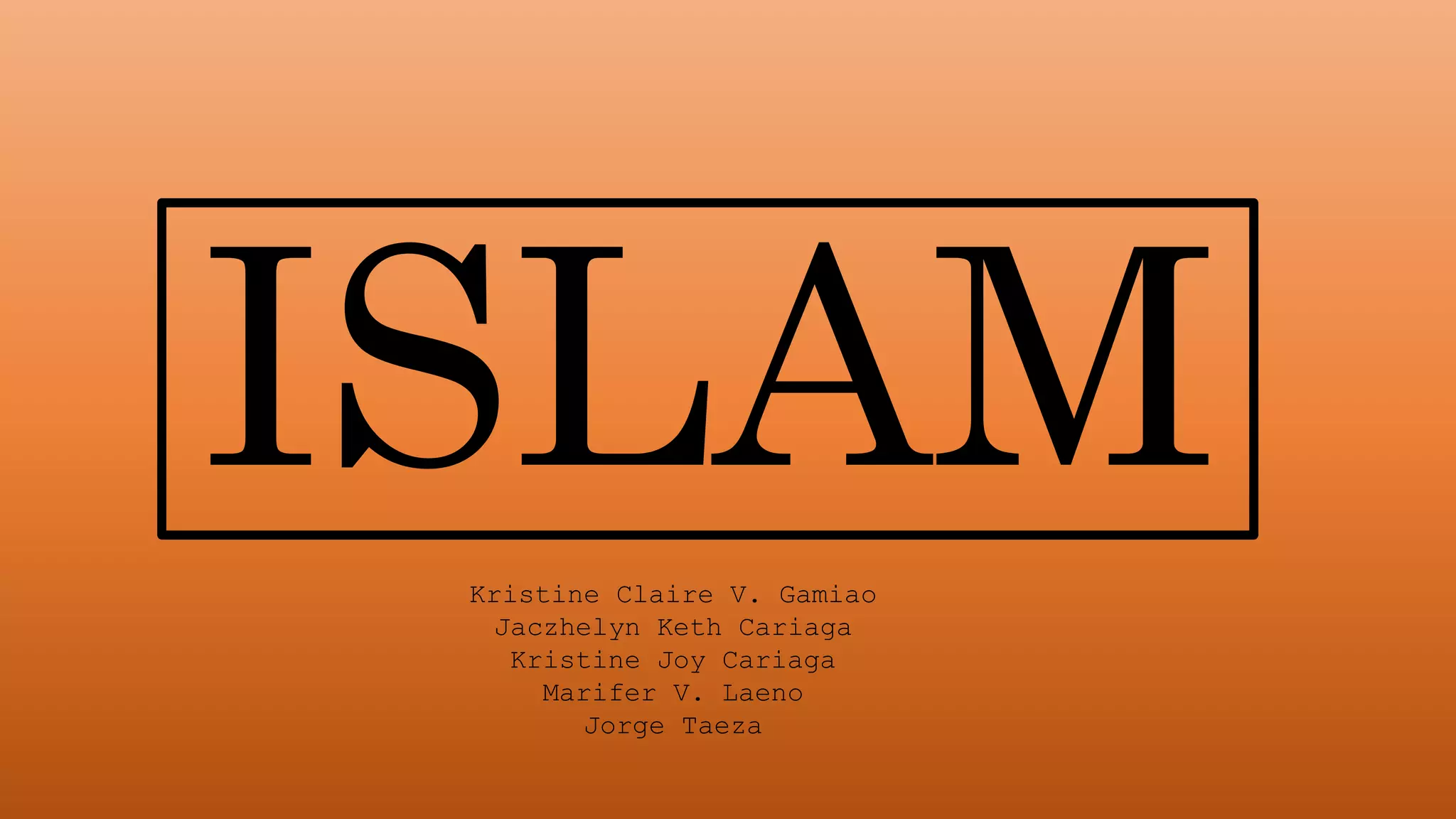 World Religion: History of Islam | PPTX