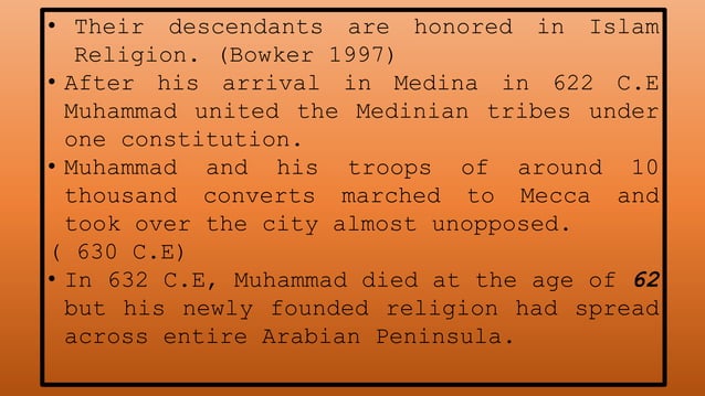 World Religion: History of Islam | PPTX | Islam | Religion & Spirituality