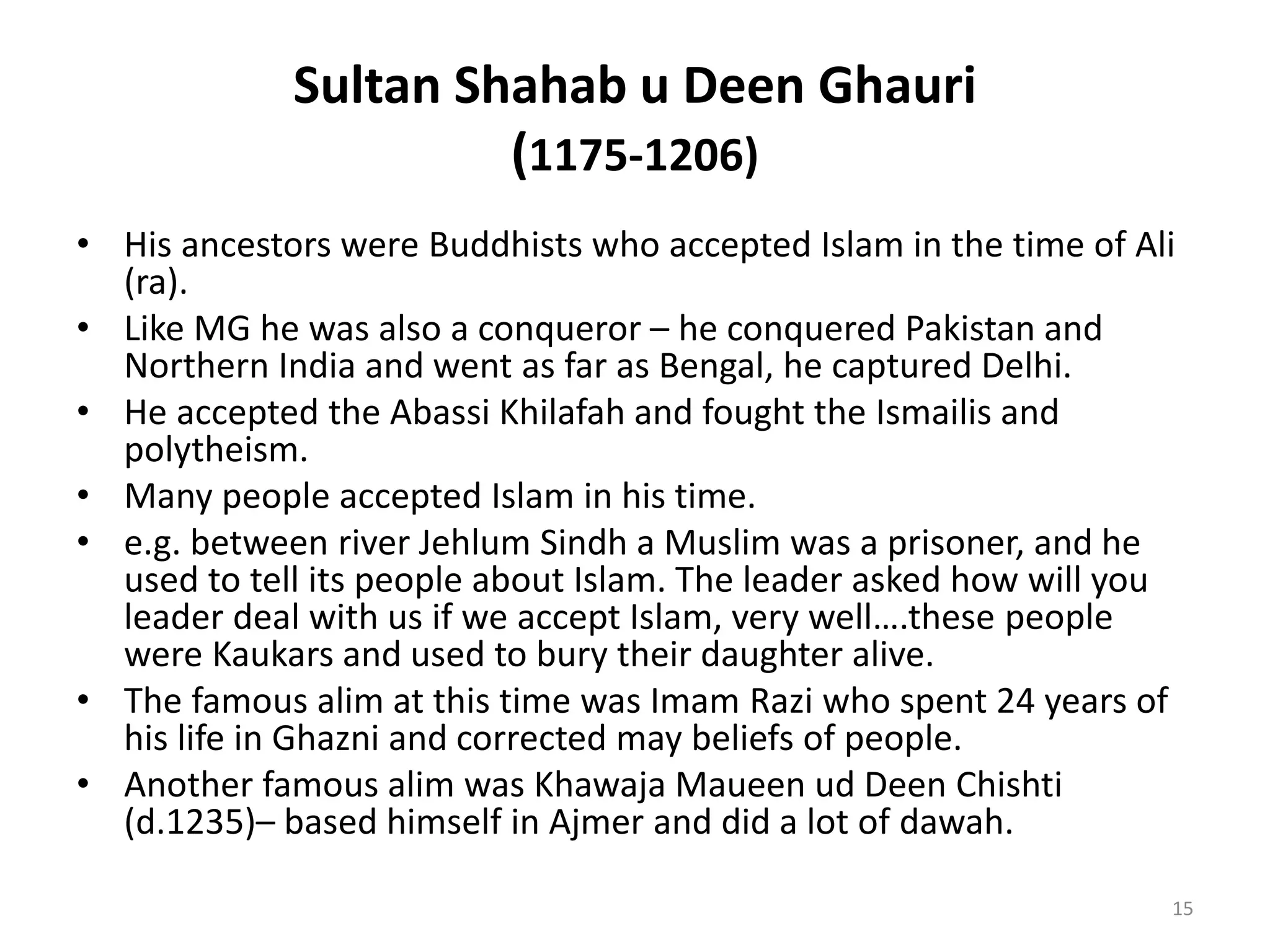 History of Islam in India | PPTX | Hinduism | Religion & Spirituality