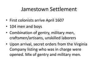 History of Jamestown | PPTX