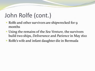 Cannibalistic History of Jamestown | PPTX
