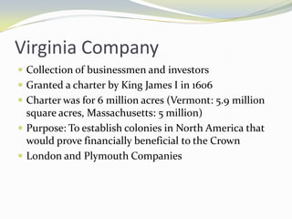 1606 Virginia Company Investing In 1606