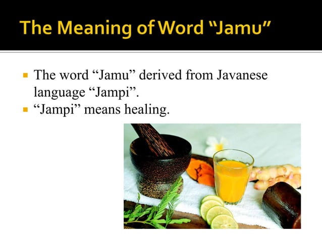History of jamu | PPTX