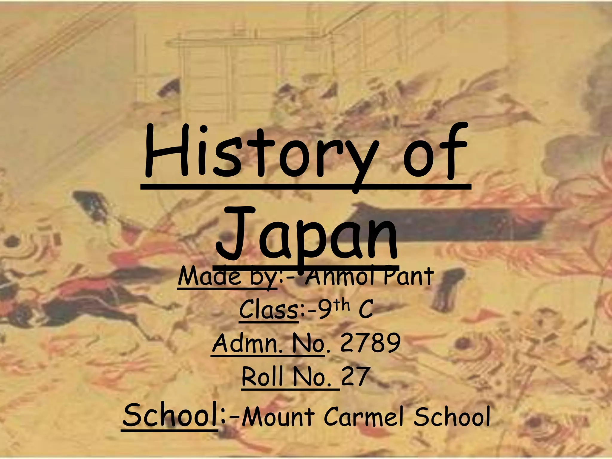 History of japan | PPTX