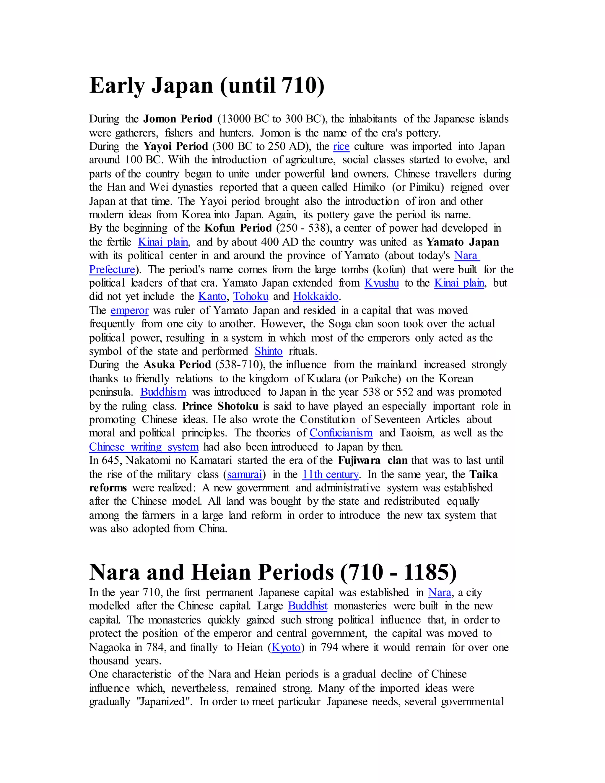 History of japan | PDF