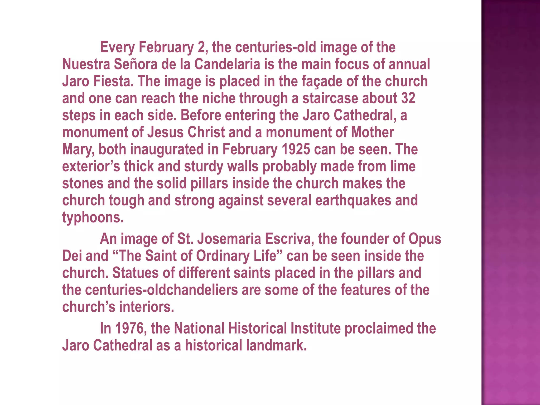 History of jaro cathedral | PPTX