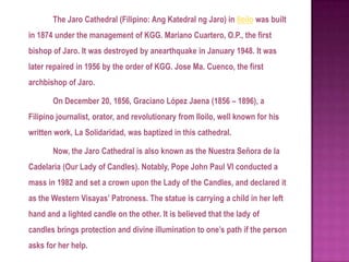 History of jaro cathedral | PPTX