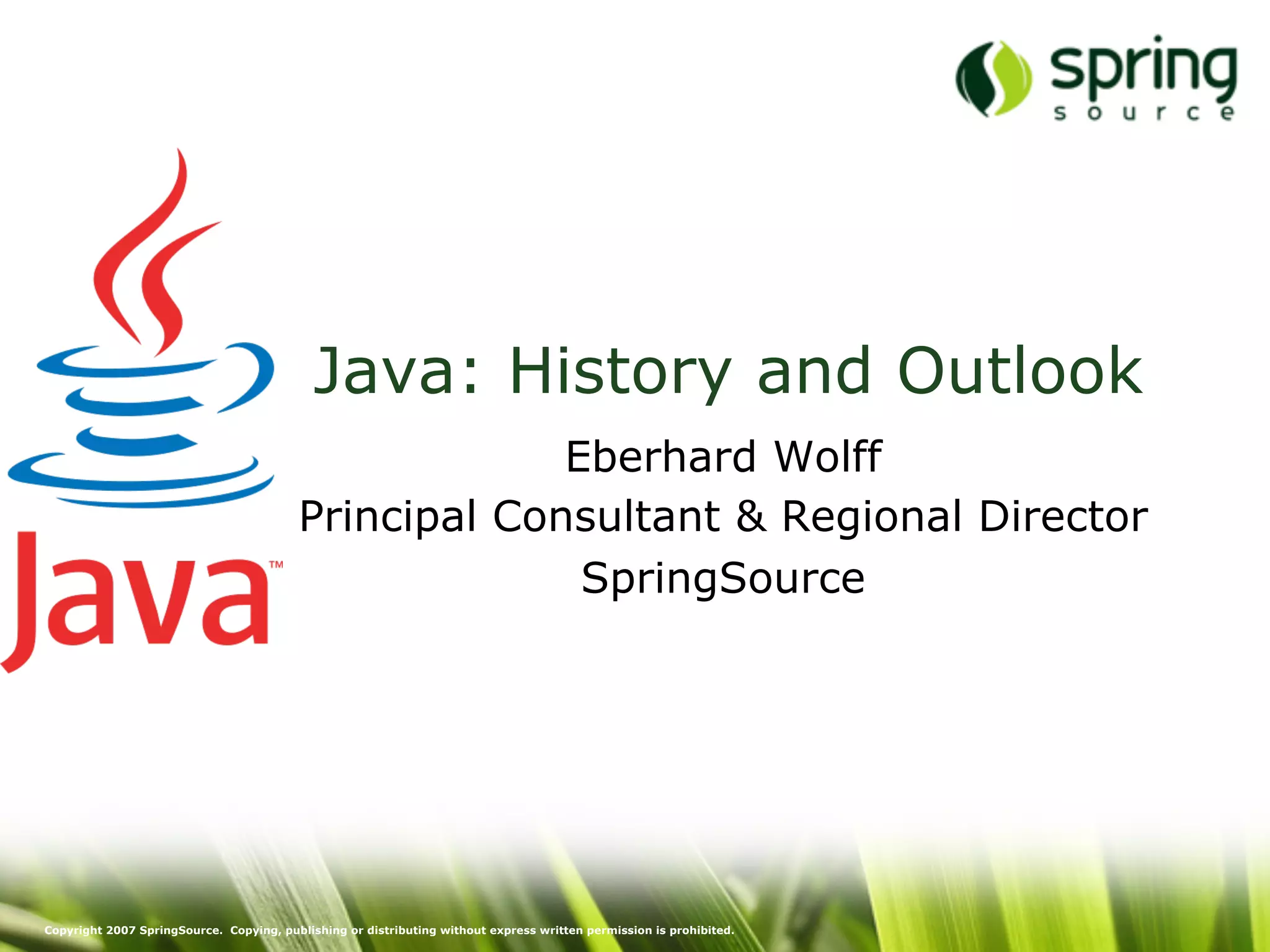 History of Java 1/2 | PDF