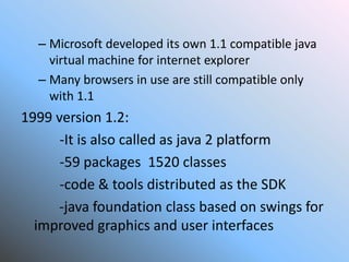 History of java' | PPTX