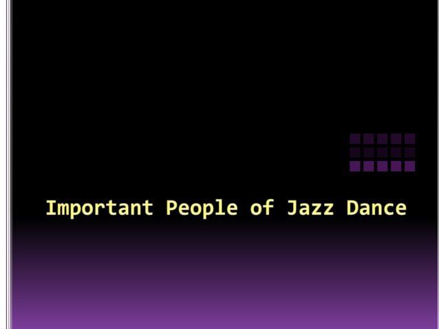 History of jazz dance | PPT