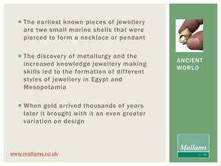 A Brief History of Jewellery | PPTX