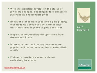 A Brief History of Jewellery | PPTX
