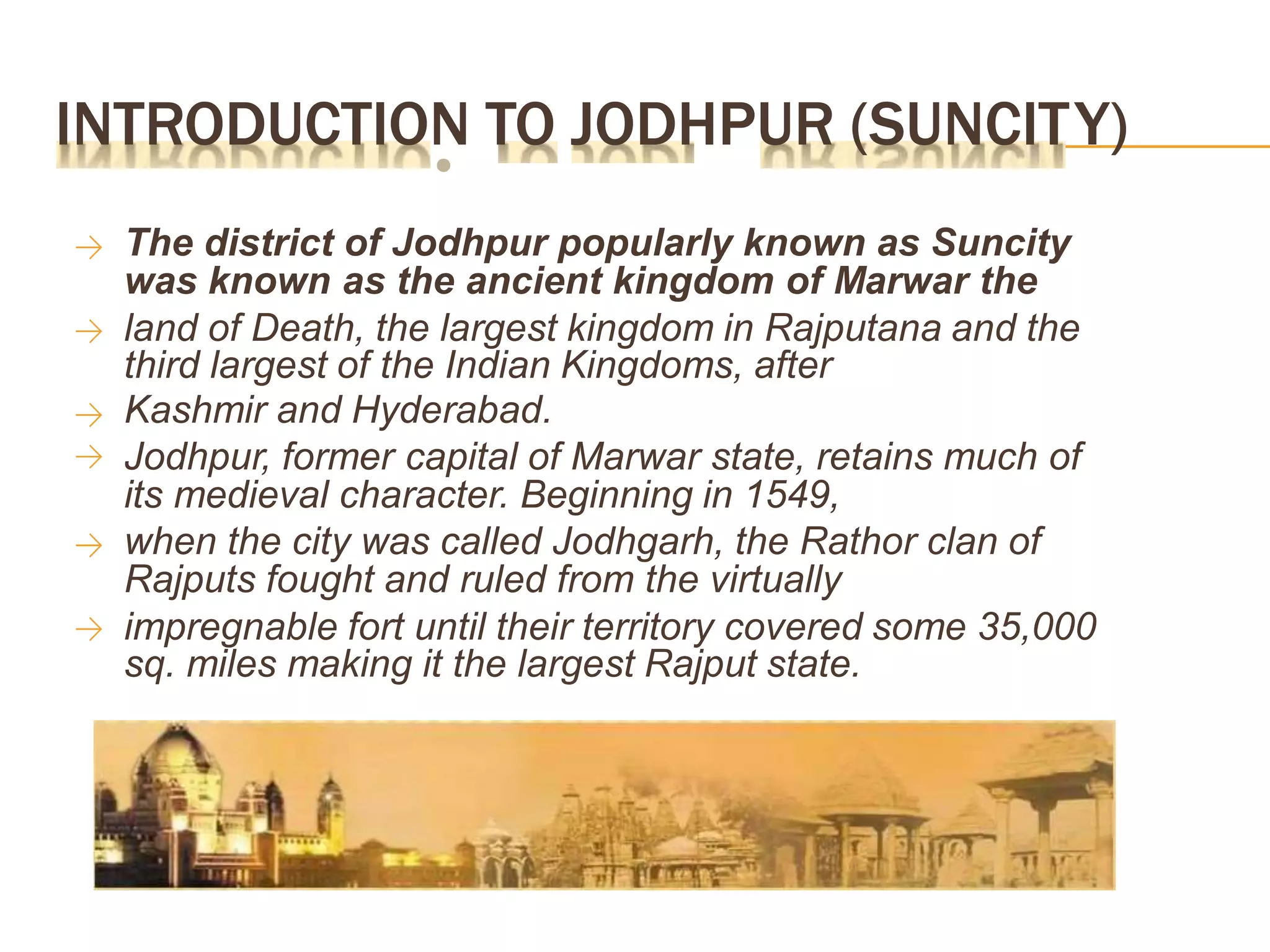History of Jodhpur.pptx | Hinduism | Religion & Spirituality