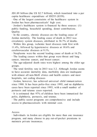 History of Jordon · Jordan is a small Arab country that has lim | PDF