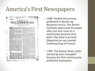 History of journalism | PPTX