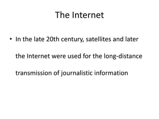 History of journalism | PPTX